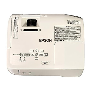 Epson PowerLite 98 Projector 3000 Lumens HD 1080i HDMI H577A, Bundle: Remote Control, Power Cable, HDMI Cable