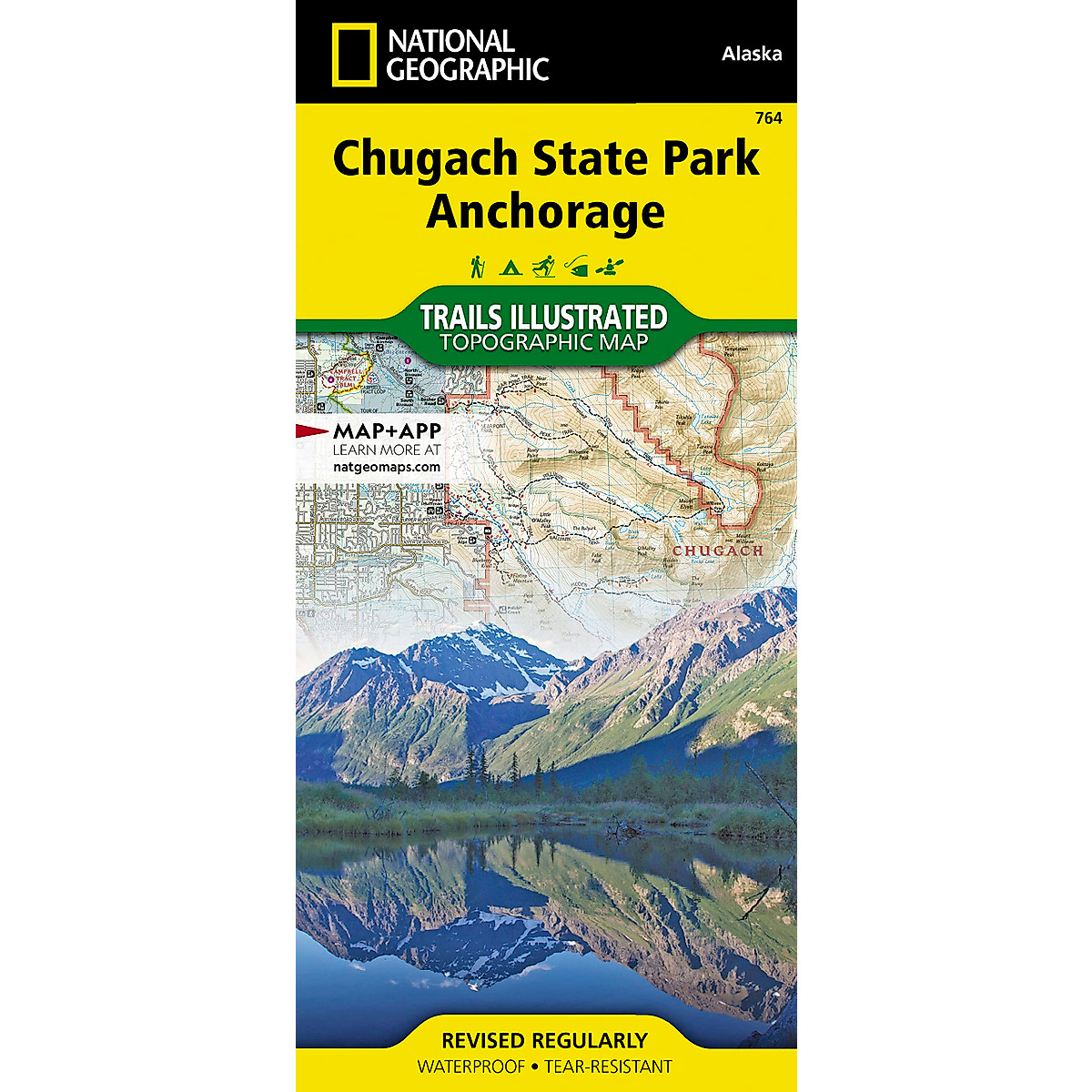 Chugach State Park, Anchorage Map (National Geographic Trails Illustrated Map, 764)
