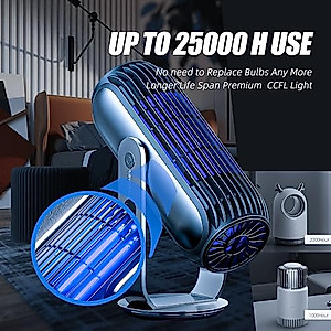 3 in 1 Bug Zapper & Insect Killer, Indoor/Outdoor Mosquito Zapper with 365nm UV Light,Strong Fan and 2000V Electric Grids,Smart Sensor,Kill Moths,Gnats,Mosquitoes,for Modern Home Patio Office