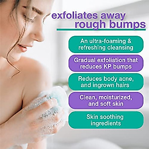 TOUCH Keratosis Pilaris & Acne Exfoliating Body Wash Cleanser Plus Moisturizing Body Lotion