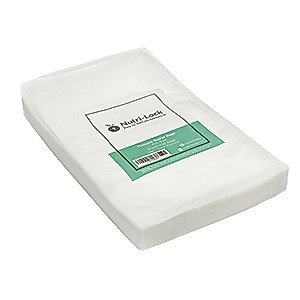 Nutri-Lock Vacuum Sealer Bags, 100 Pint Bags 11x16 Inch, Commercial Grade with BPA Free, Perfect for Airtight Storage and Sous Vide