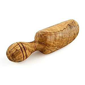 Olive Wood Bath Salt Scoop 5 inch