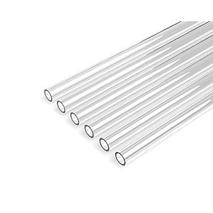 PrimoChill 3/8in. ID x 1/2in. OD Rigid PETG Tubing - 30 inches in Length (RTP12-630), Made with Premium Materials, Excellent Beginner Hardline for PC Watercooling, Made in the USA - 6 Pack - Clear