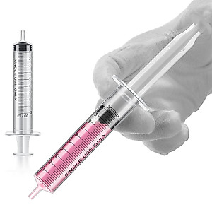 100 Pack 10ml Syringe Without Needle, Graduated Oral Medication Syringes for Labs, Measuring Liquids, Feeding Meds, Watering, refilling, Home Care