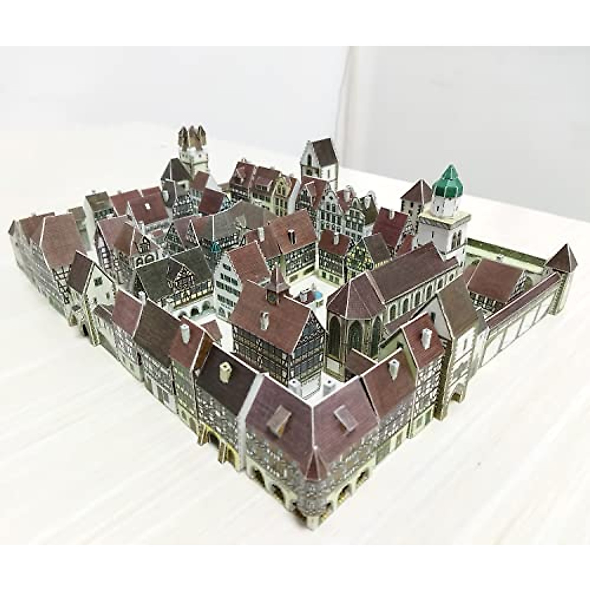 Medieval Town Building 3D Paper Puzzle Model Building for Adults 12"*9" DIY