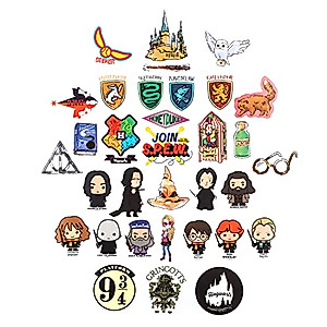 Conquest Journals Harry Potter Variety Vinyl Sticker Pack, Set of 60 Unique Stickers Including 5 Holograms, Officially Licensed, Waterproof and Scratch Resistant, Potterfy All The Things