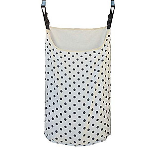 HDHYK Adjustable Door Hanging Laundry Basket-Hanging Laundry Hamper Bag with Free Door Hooks