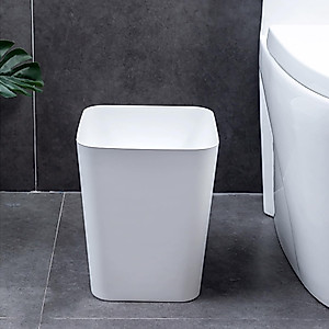 ALMOXVYE 4 Pack Small Trash Can, 1.6 Gallon Square Trash Can Wastebasket, Plastic Bedroom Garbage Can for Bathroom, Home, Laundry Room, Kitchen, Office, Kid Room, Dorm