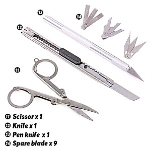 Rustark 27Pcs Modeler Basic Tools Craft Set Hobby Building Tools Kit for Professional Gundam Model Assemble Building