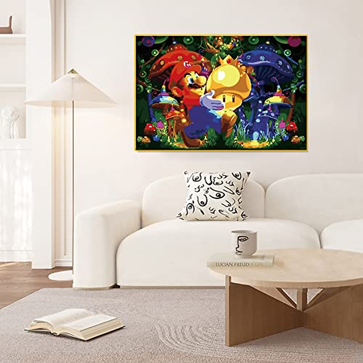 Artyong Mushroom Paint by Number for Adults-Mushroom Paint by Numbers for Adults Beginner,Mushroom Paint by Numbers for Gift Home Wall Decor (Mushroom,16 x 24 Inch)