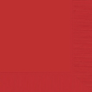 Amscan Party Napkins, 3-Ply Beverage Napkins, Party Supplies, One Size, Apple Red, 50ct
