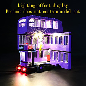GEAMENT LED Light Kit Compatible with The Knight Bus - Lighting Set for 75957 Building Model (Model Set Not Included)