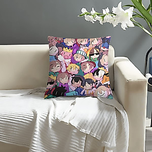 The Dream SMP Velvet Throw Pillow Covers Sofa Pillowcase Car Square Throw Pillowcases Home Decoration Game 18in*18in