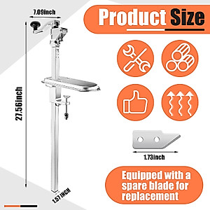 Manual Table Can Opener Commercial Can Opener Heavy Duty Professional Industrial Can Opener for Big Cans with Plated Steel Base and Stainless Steel Blade for Cans up to 17 Inch Tall Kitchen Restaurant