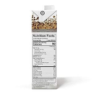 Manitoba Milling Company Unsweetened Flax Milk, 32 Ounce (Unsweetened Original) 4pk, Plant-Based Non-Dairy Milk Alternative with Omega-3, 4 g Protein, Fiber, Lignans | Shelf Stable