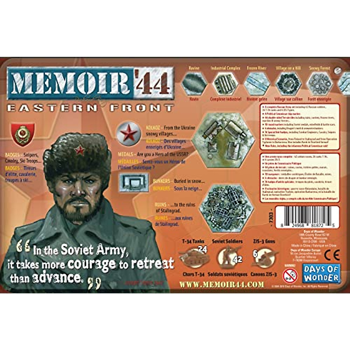 Memoir '44 Eastern Front Board Game EXPANSION - Experience Fierce WWII Battles! Strategy Game for Kids & Adults, Ages 8+, 2 Players, 30-60 Minute Playtime, Made by Days of Wonder