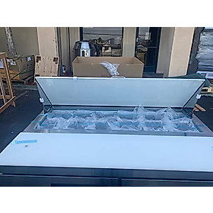 Commercial Refrigerated Sandwich Prep Table 2-door 48" NSF Stainless Steel 115v Size 48" Width Temp 33F-41F XSP-48