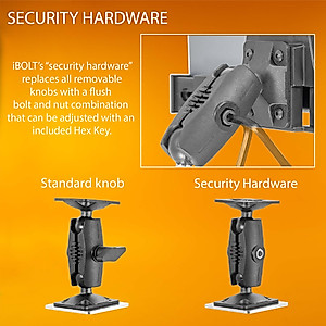 iBOLT TabDock Dock'n Lock Bizmount- Heavy Duty Industrial Composite Locking Drill Base Mount for All 7" - 10" Tablets- for Trucks/Vehicles/Wall Mount: Great for ELD, Fleets, and Restaurants