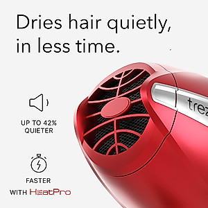 Ionic Salon Hair Dryer - 2200 Watt Professional Blow Dryer with Diffuser & Comb - Lightweight Travel Hairdryer for Normal & Curly Hair - Includes Volume Diffuser & Styling Nozzle Attachment