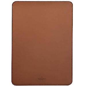 Comfyable Laptop Sleeve 13 Inch Precisely Compatible with MacBook Pro M2 2022 M1 2020-2016 & Mac Air M2 2022 M1 2020, Not Fit Old Versioned MBA/MBP, Faux Leather Cover Case, Brown