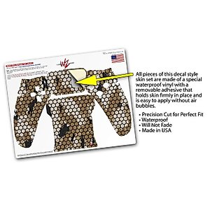 WraptorSkinz Skin Wrap compatible with Sony PS5 DualSense Controller HEX Mesh Camo 01 Tan (CONTROLLER NOT INCLUDED)