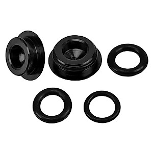 HomeSoGood 2Pcs Bike Crank Dust Caps, Aluminum Alloy Bicycle Teeth Plate Crank Cover Mountain Road Bike Crankset Plug Screw(2Pcs,Black)