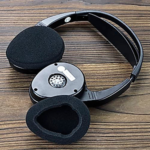4 x Ear Pads - defean Replacement Automobile Headphone Foam Compatible with Infrared Wireless Headphones in GM Ford Toyota Nissan Automobile Entertainment DVD Player Systems 80x65mm (Foam)