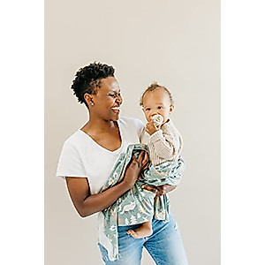 Copper Pearl Large Premium Knit Baby Swaddle Receiving Blanket Atwood