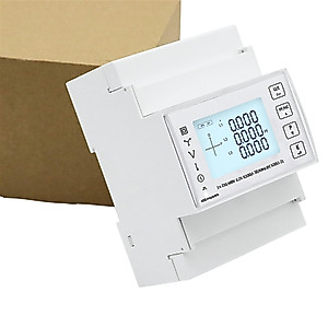 MOBYAT SDM3 Three-Phase Multifunction Energy Meter Three-Phase Four-Wire Modbus/Pulse Output Port RS485 PV Solar System Kwh V A Hz W 1Pcs