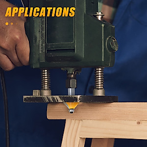 MEIGGTOOL 70PCS 1/2 Inch Shank Router Bit Set Door Window Bites with Tungsten Carbide Tips for Use On Wood, Metal, Plastic