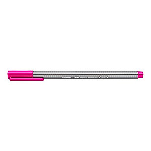 STAEDTLER 334 Triplus Fineliner Superfine Point Pens, 0.3 mm, Magenta, Box of 10