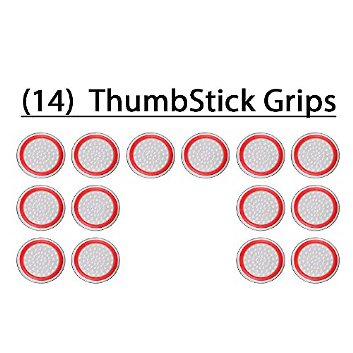 7 Pairs 14 Pcs Silicone Cap Joystick Thumb Grip Protect Cover for Ps3 Ps4 Ps5 Xbox 360 Xbox One Xbox Series X Wii U NSwitch Pro Controllers Game Controllers