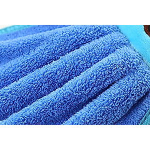 RMay Store HOTUMN Hanging Towel Washcloth Cartoon Cute Animal Kids Microfiber Hanging Hand Towels Absorbent Towel for Kitchen Bathroom Color Random 2pcs