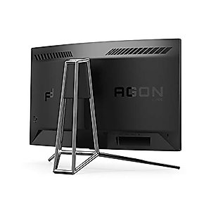 Porsche Design Agon PD27 27" Gaming Monitor, 1000R Curved QHD (2560x1440), 240Hz 0.5ms, DisplayHDR 400, Light FX, Quick Switch Keypad, Low Input Lag, Height-Adjust, 4Yr Re-Spawned, Black