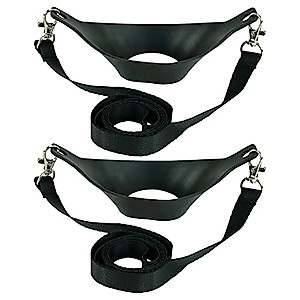 Fairly Odd Novelties Wine Glass Lanyard, Black, Set of 2 Funny Drinking Lifehack Gag Gift