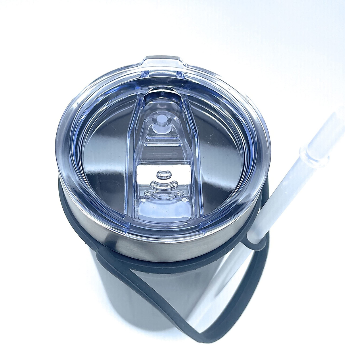 24 Oz Classic Stainless Steel Tumbler with Handle, Lid and Straw, Double Walled Vacuum Insulated Bottle for Hot & Cold Drinks, Leak proof, Travel Thermo Mug Cup, Water Metal Canteen (Gray)