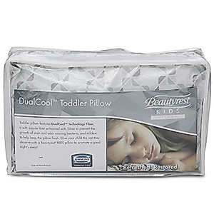 Beautyrest Kids Silver DualCool Kids Toddler Pillow ; GREENGUARD Gold Certified (Natural/Non-Toxic)