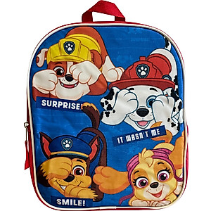 Fast Forward Paw Patrol Surprise 11" Mini Backpack (Blue-Red)