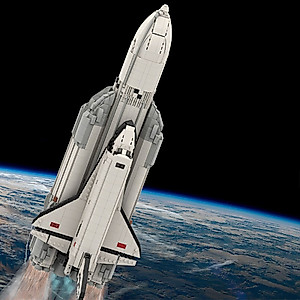 Space Series Launch Vehicles The Space Shuttle Buran Building Blocks Set Rocket Model Science Building Kit DIY Construction Toy Gifts, 3844 Pcs, 23.2 x 21 x 53.6 cm