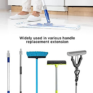 Elesunory 6Pcs Threaded Tip Replacement, Ultra Threaded Tip Repair Kit, Metal Broom Handle Adapter for 0.98 Inch Wood or Metal Poles