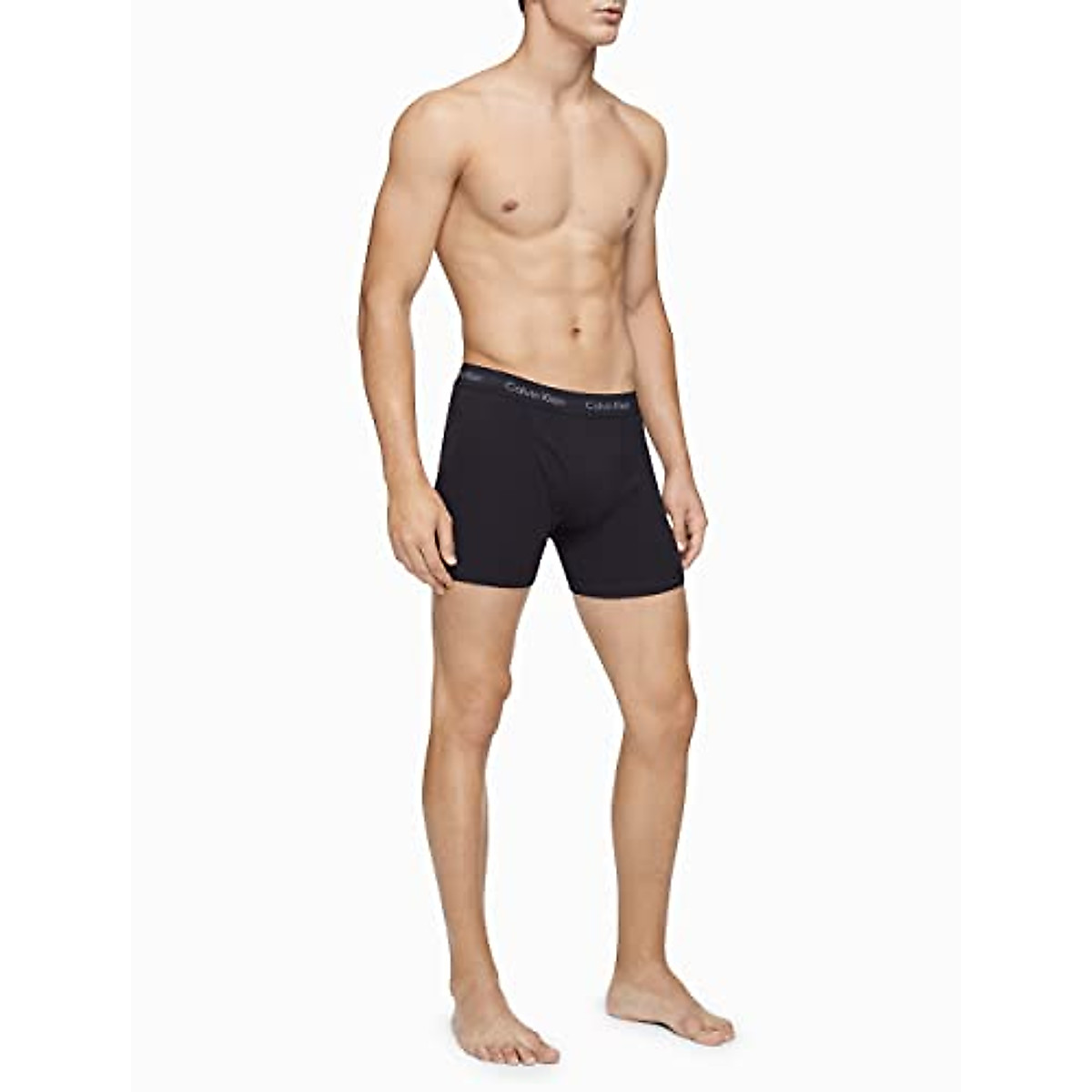 Calvin Klein Men's Cotton Classics 7-Pack Boxer Brief, 7 Black, L