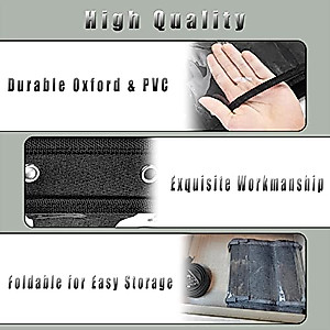 ZKDYNJ Legging Organizer Storage Bag Over The Door, Wall Mount Hanging Compartment with 24 Large Capacity Pocket Organizers for Leggings, Yoga Clothes, T-Shirts, and Jeans (Black - 2 Pack)