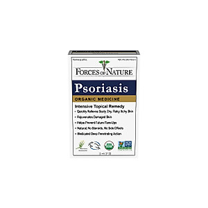 Forces of Nature Psoraisis Treatment, Organic Homeopathic Medicine, 0.37 Fl Oz, Psoraisis Control for Scalp & Skin Care, Multi Symptom Relief from Flaky, Itchy, Dry Skin & Flare-Ups, Steroid Free