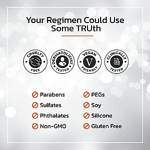 TruSkin Vitamin C Cleanser for Face - Brightening Face Wash with Vitamins C & E, Rosehip Oil, Aloe Vera and MSM - Deep Clean and Refresh for Radiant, Healthy-Looking Skin, 5 fl oz