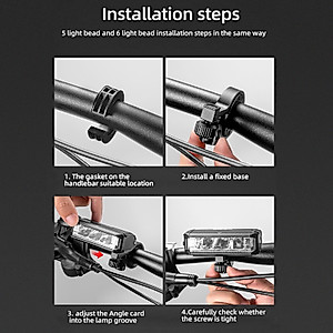 OFFBONDAGE Led Bike Lights for Night Riding Rechargeable 900 Lumen Bicycle Front Light MTB Road Bike Headlight Accessories for Men Women Kids