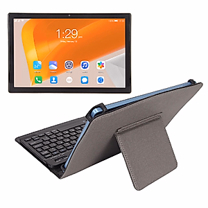 Haofy Tablet, 10.1 Inch Tablet 2 in 1 Blue with Keyboard for Android 12 for Daily (US Plug)