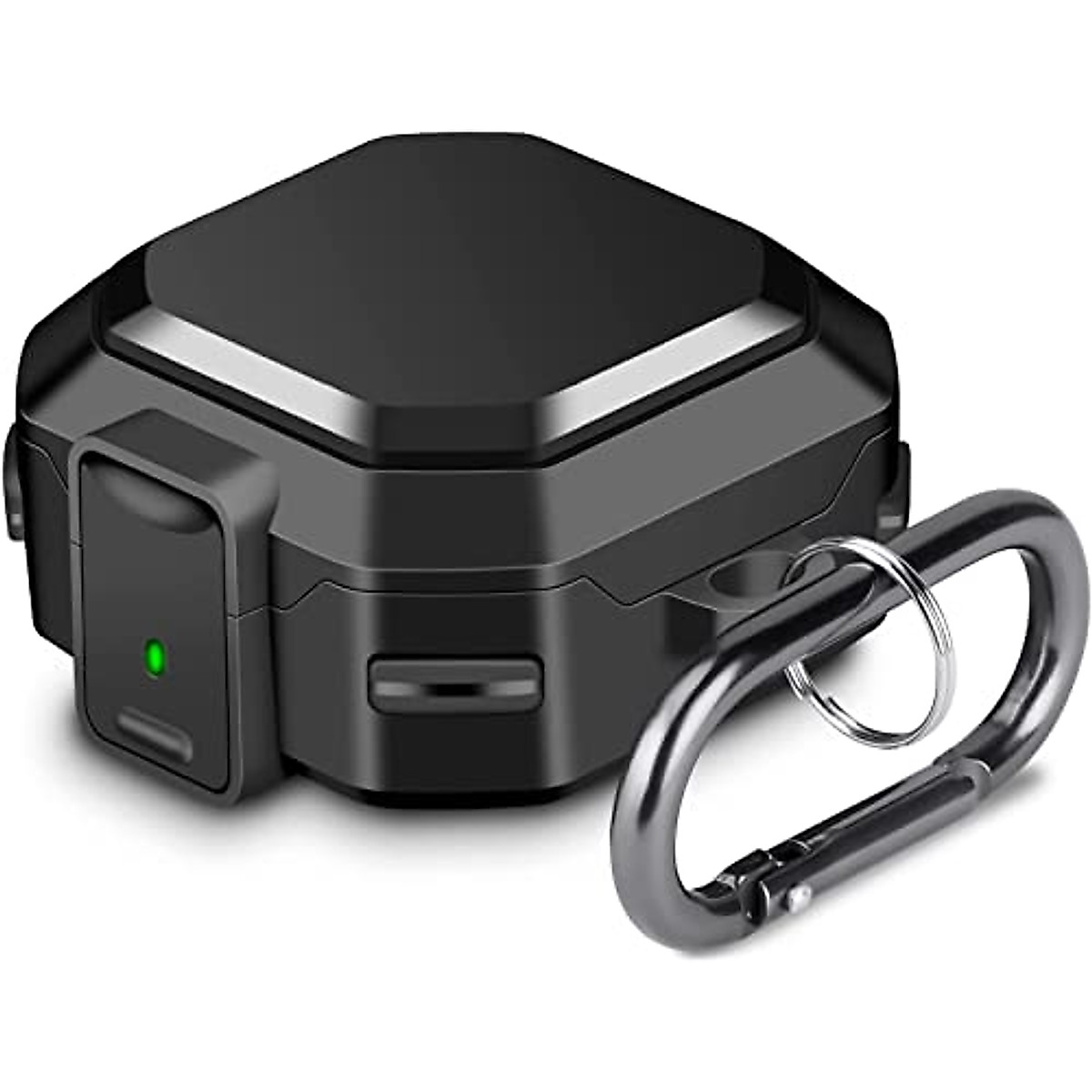 Case for Galaxy Buds 2 Pro/Galaxy Buds 2 / Galaxy Buds Pro/Galaxy Buds Live,Full-Body TPU Rugged Shockproof Cool Hard Protective Case Cover for Galaxy Buds Charging Case for Women Men (Black)