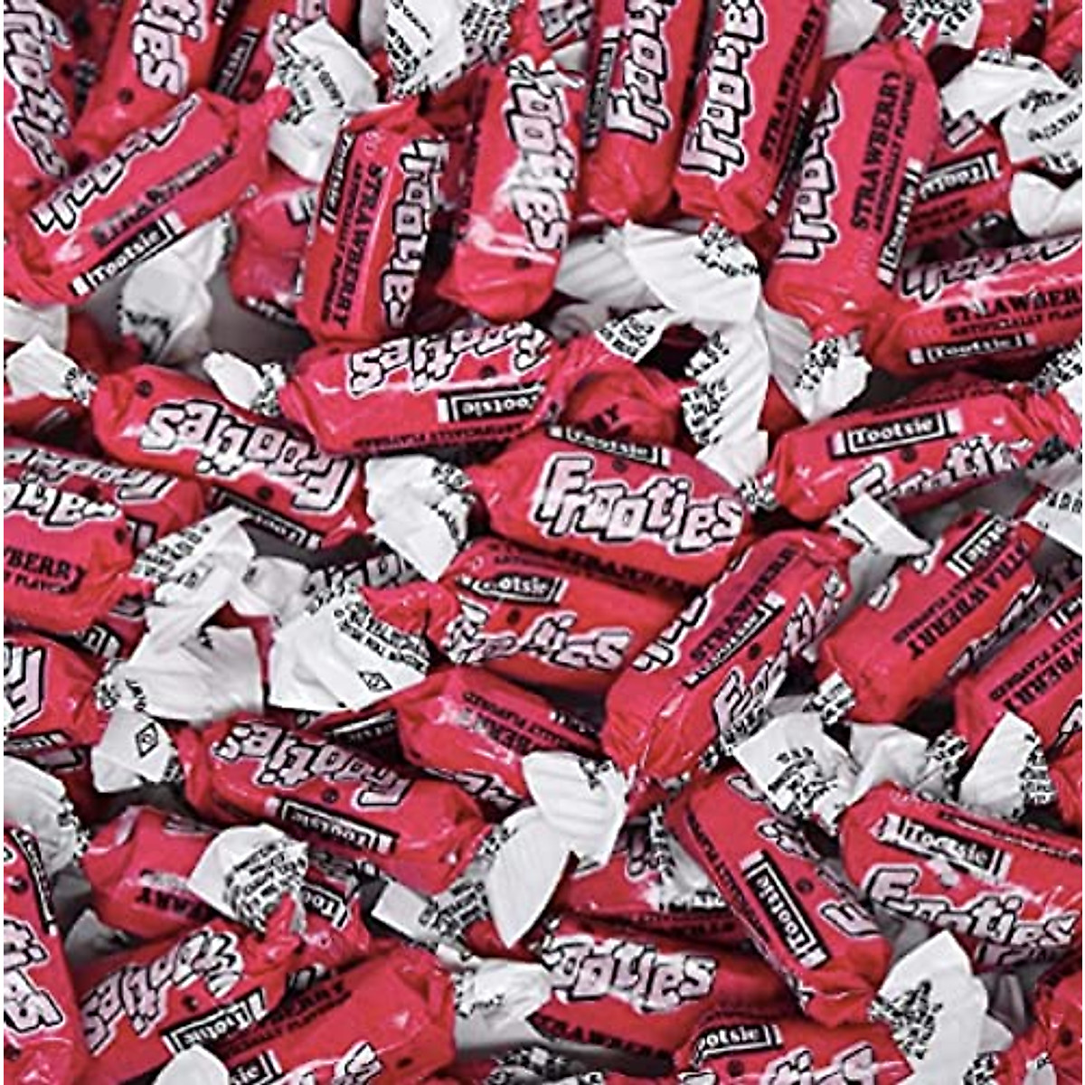 Strawberry Frooties Individually Wrapped Bulk Chewy Red Tootsie Roll Candy (3 Pound)