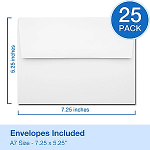 Set of 25 Baby Shower Invitations for Boy with Envelopes, Diaper Raffle Tickets and Baby Shower Book Request Cards - Elephant