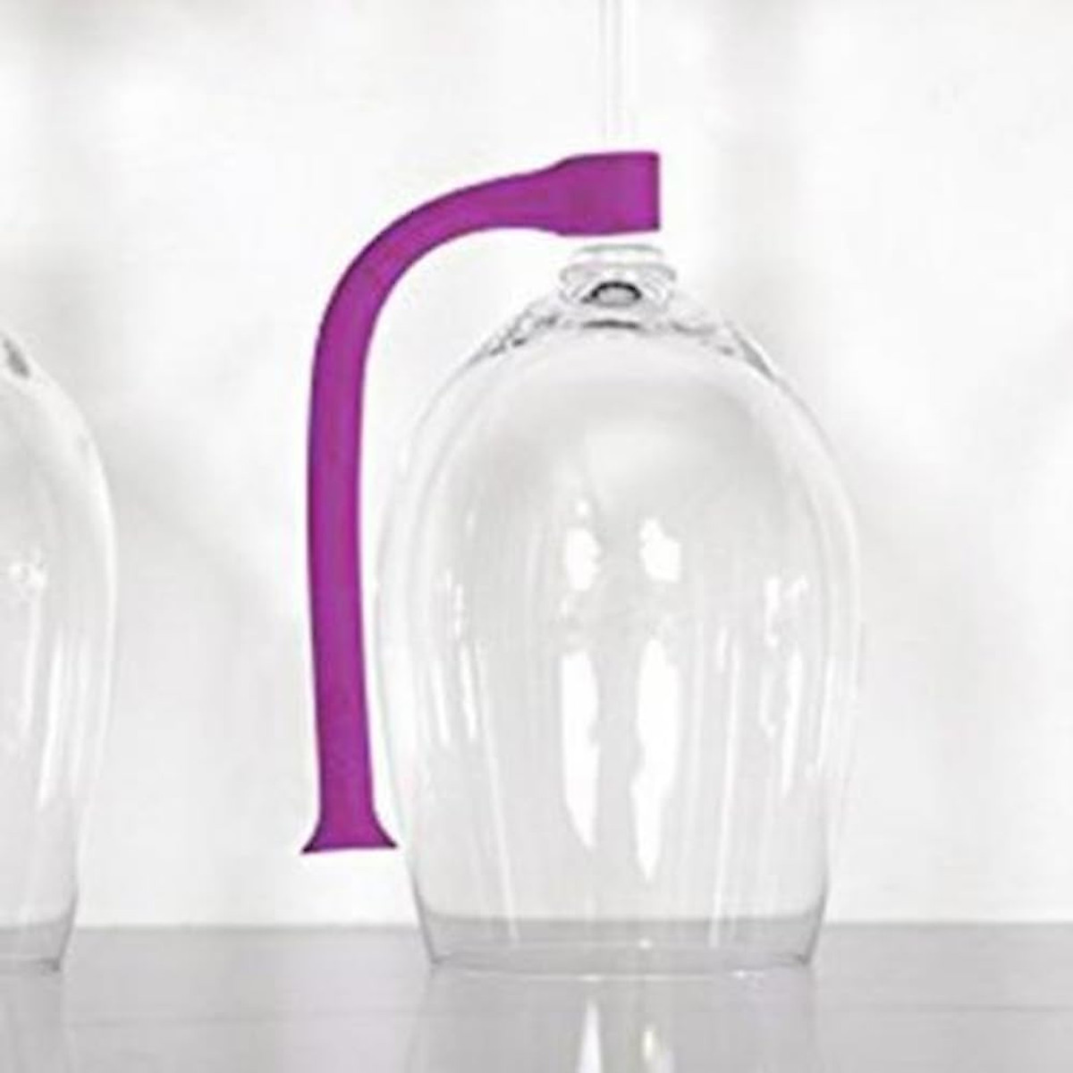 Flexible and Adjustable Wine Glass Dishwasher Holder for Wine Glass Stemware Saver